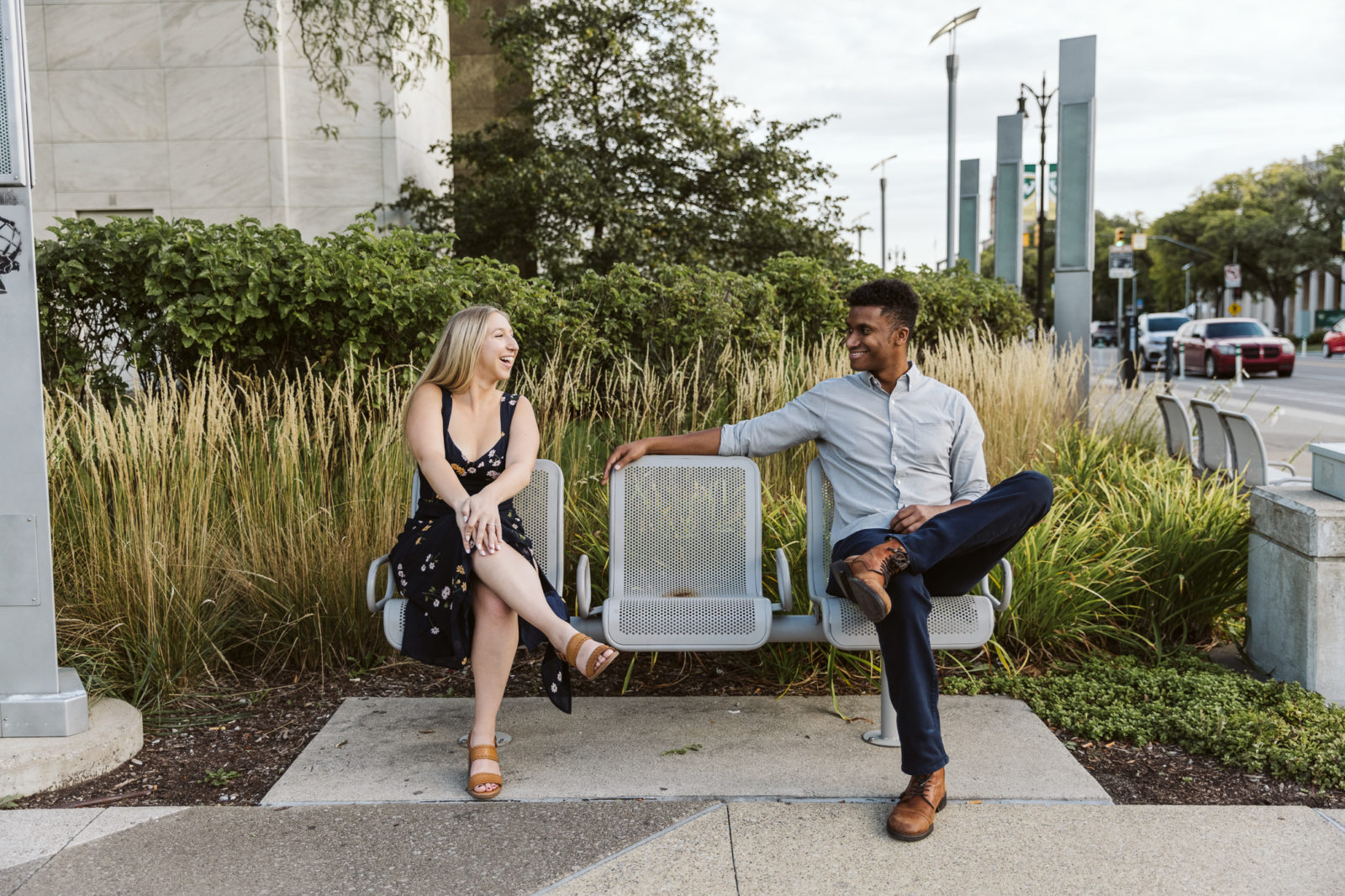Jessica and Kory | Downtown Detroit Engagement - smithandco.photo