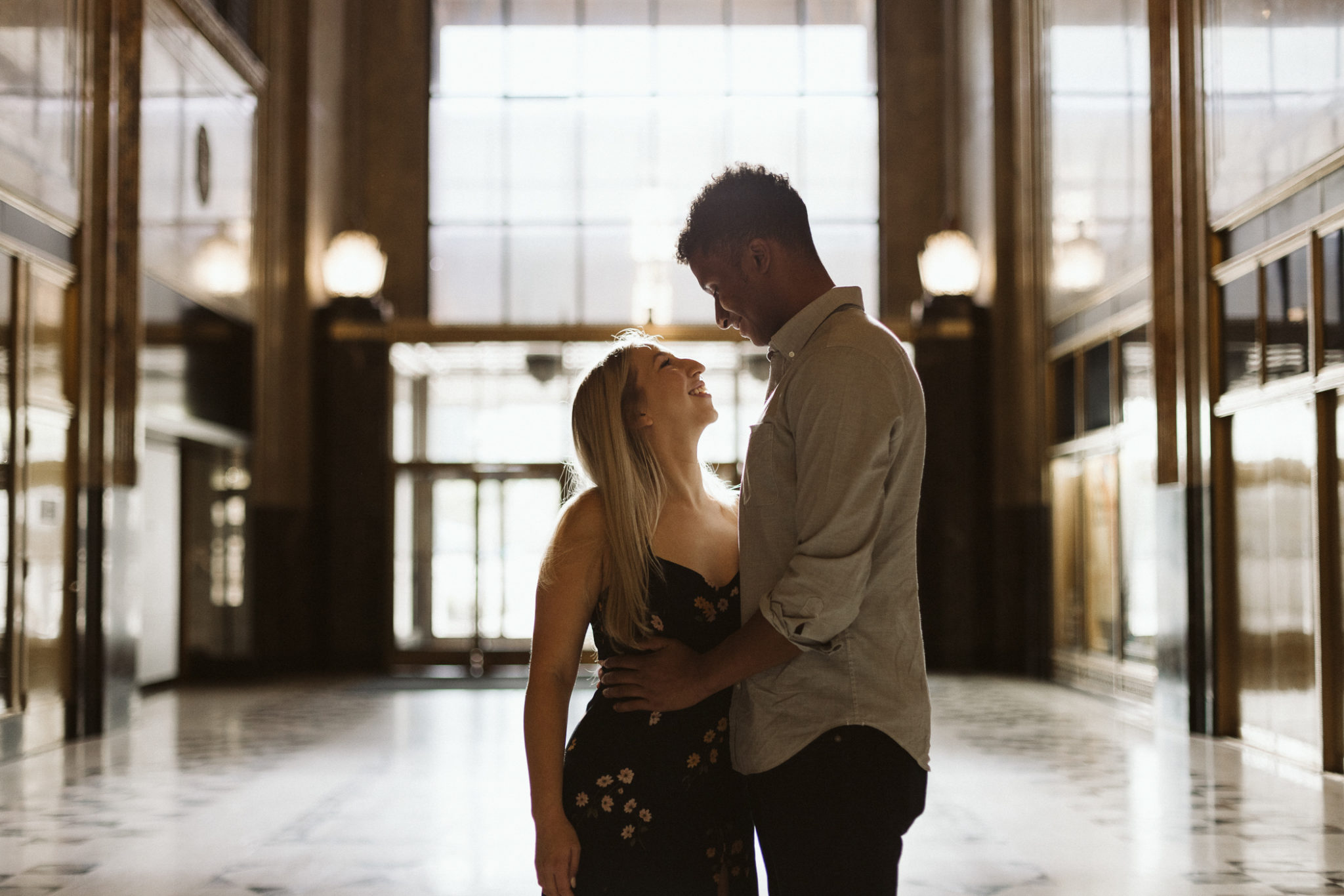 Jessica and Kory | Downtown Detroit Engagement - smithandco.photo