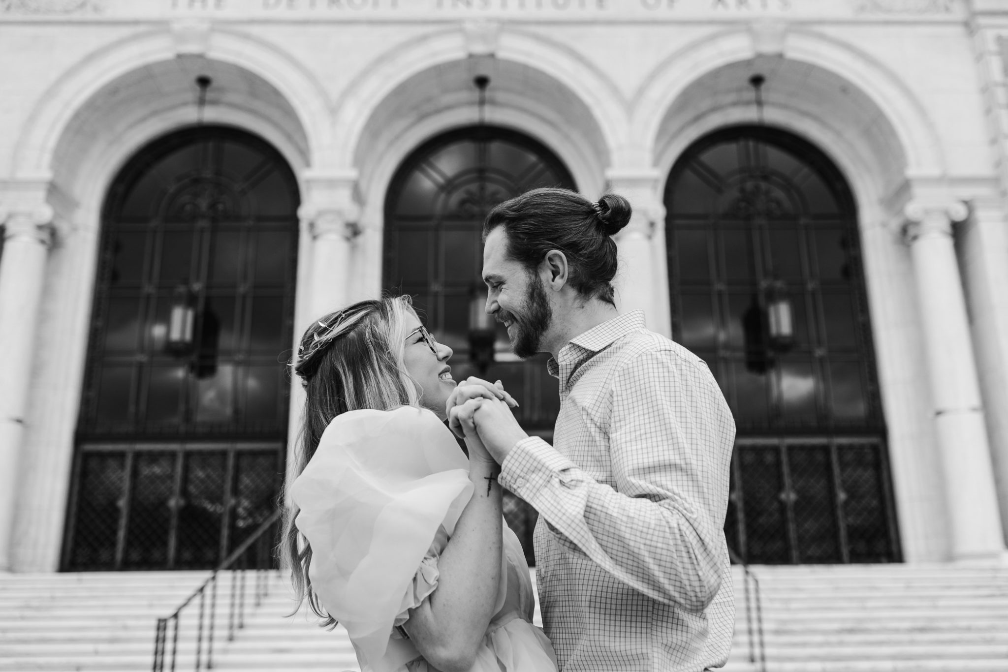 Emily and Dylan | Downtown Detroit Engagement - smithandco.photo