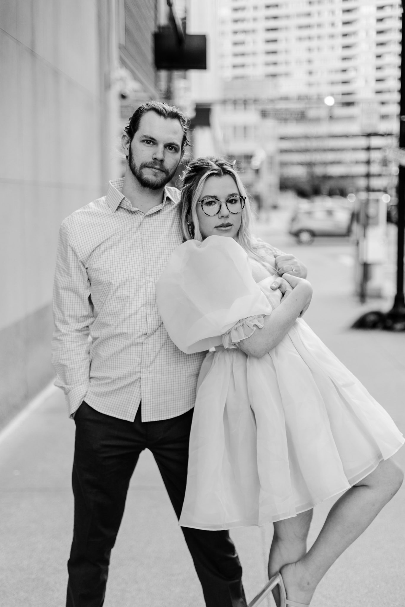 Emily and Dylan | Downtown Detroit Engagement - smithandco.photo