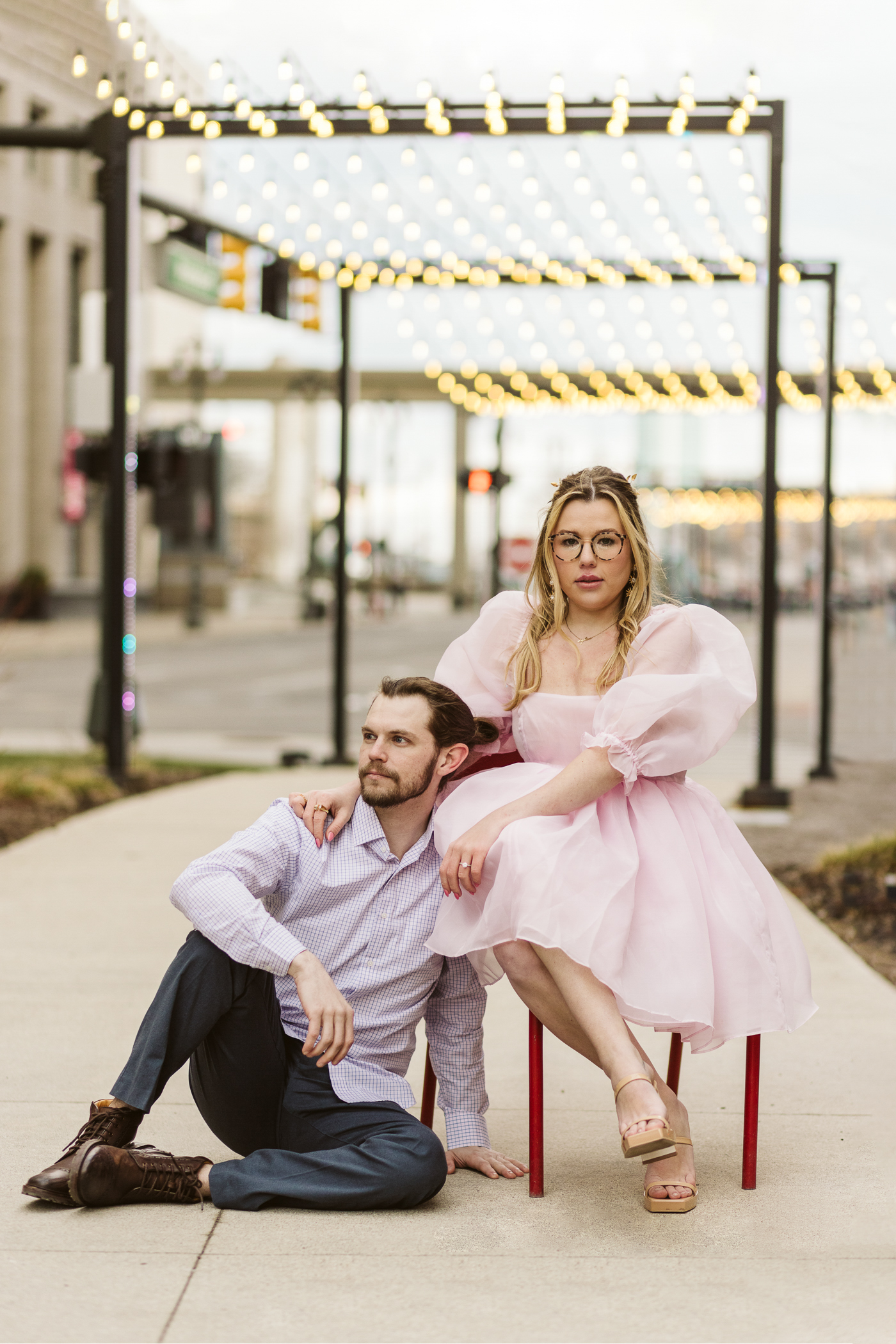 Emily and Dylan | Downtown Detroit Engagement - smithandco.photo