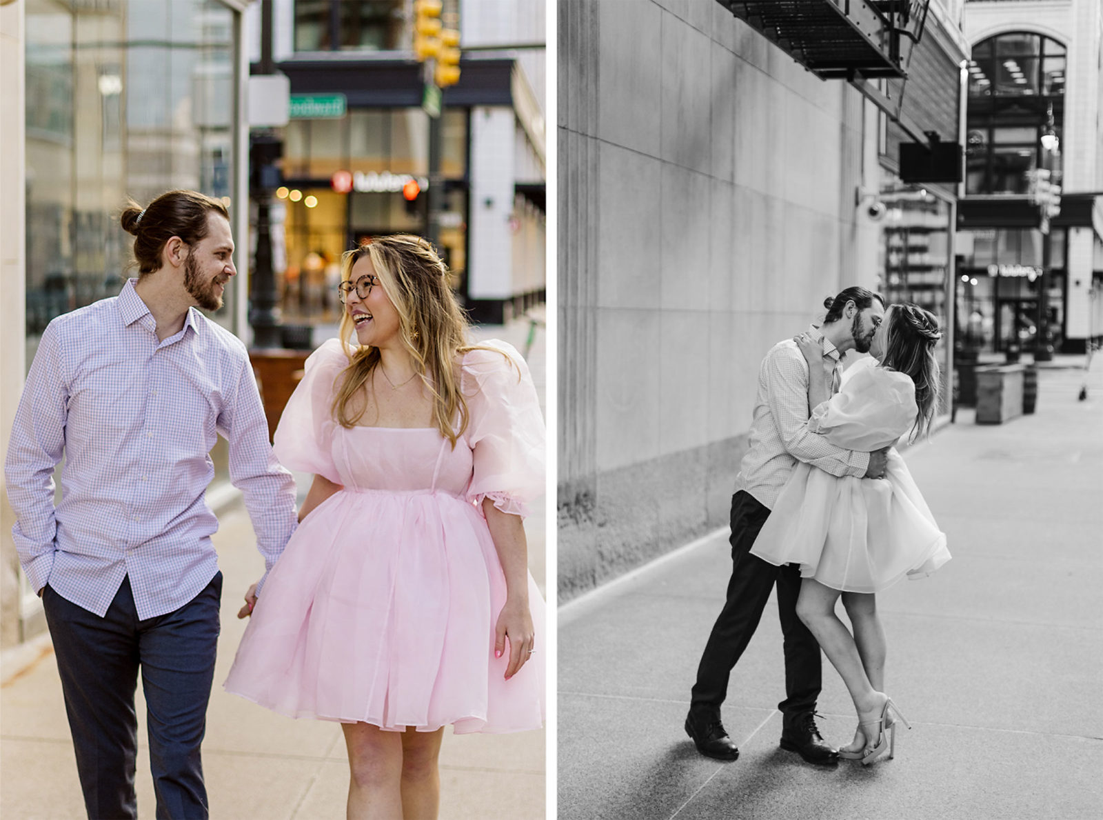 Emily and Dylan | Downtown Detroit Engagement - smithandco.photo