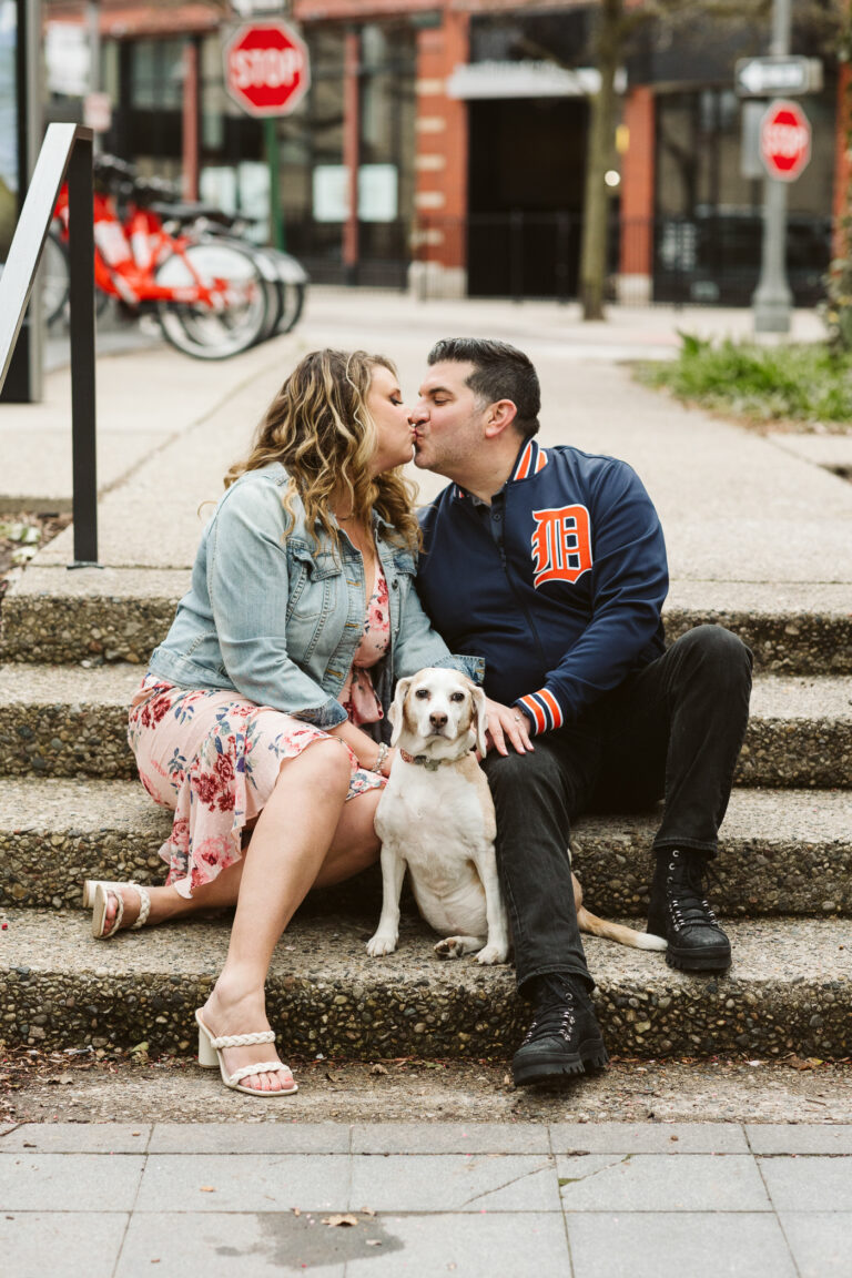 Jenna and Patrick | Downtown Detroit Engagement - smithandco.photo