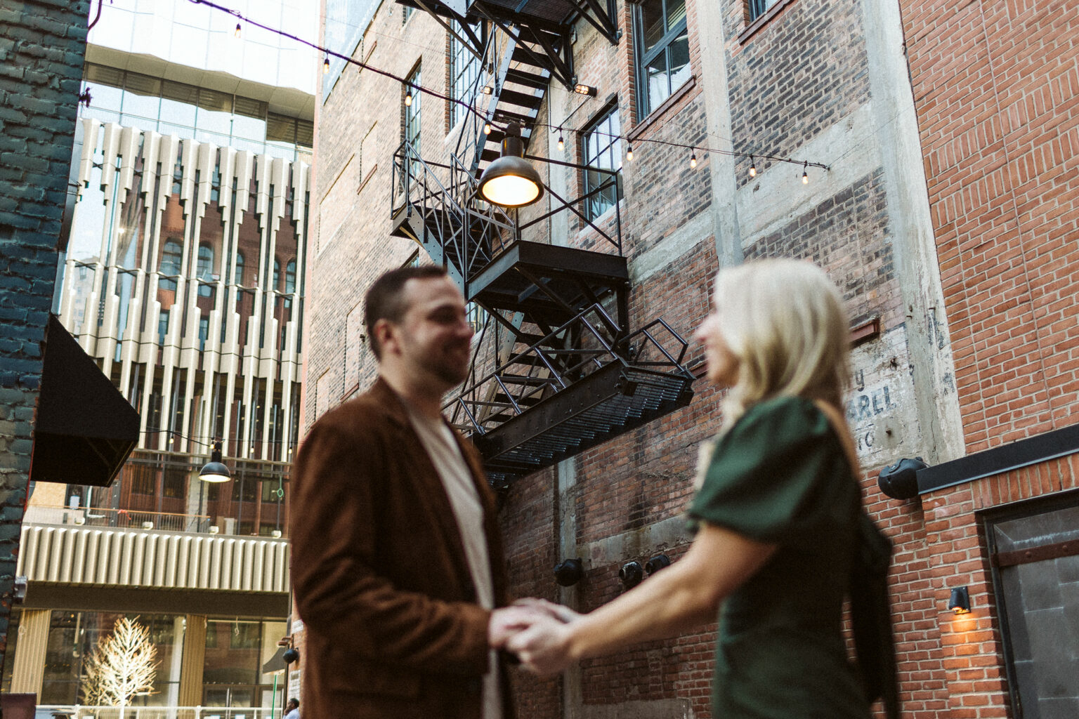 Stacey and Aaron | Detroit Rooftop Engagement - smithandco.photo