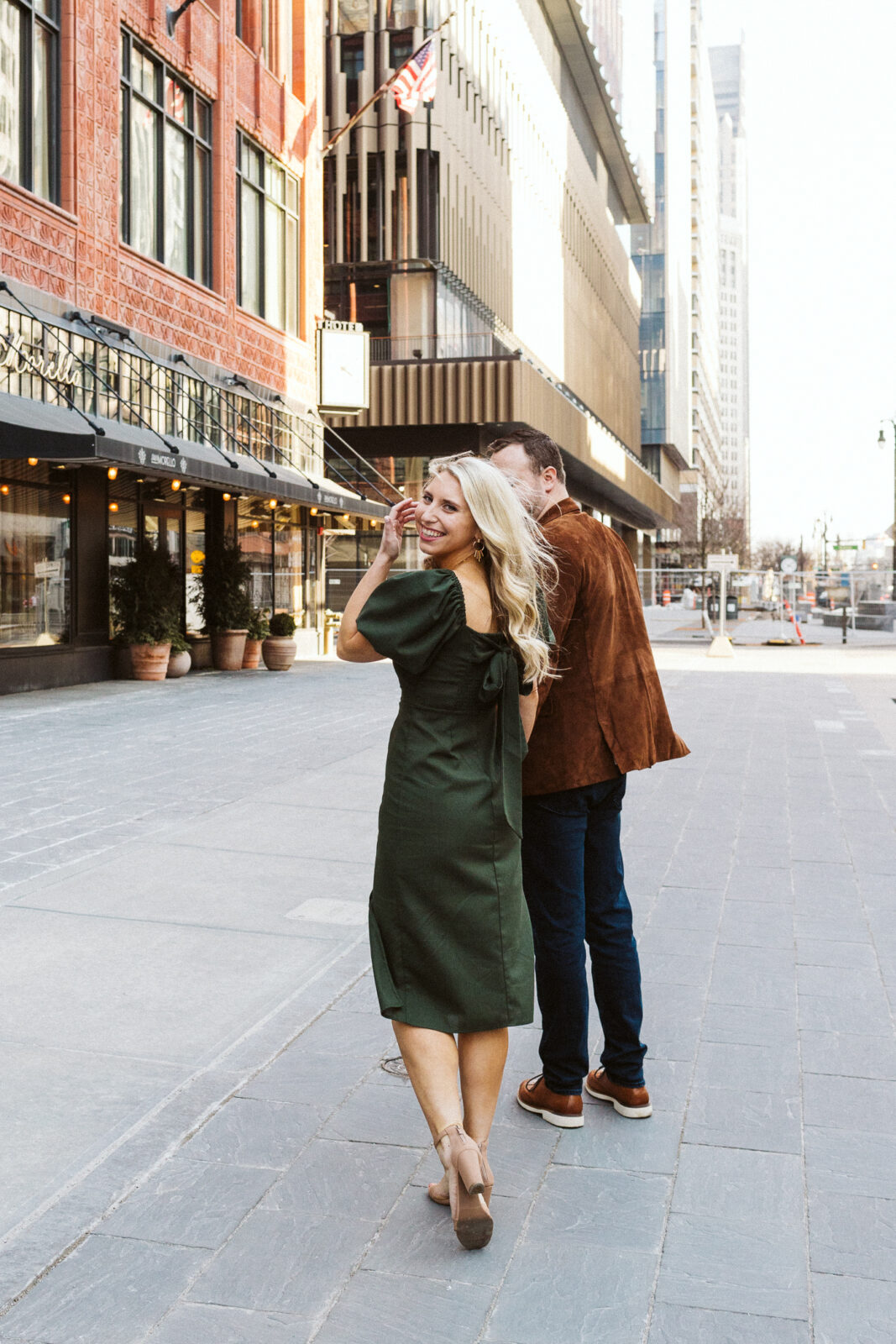 Stacey and Aaron | Detroit Rooftop Engagement - smithandco.photo