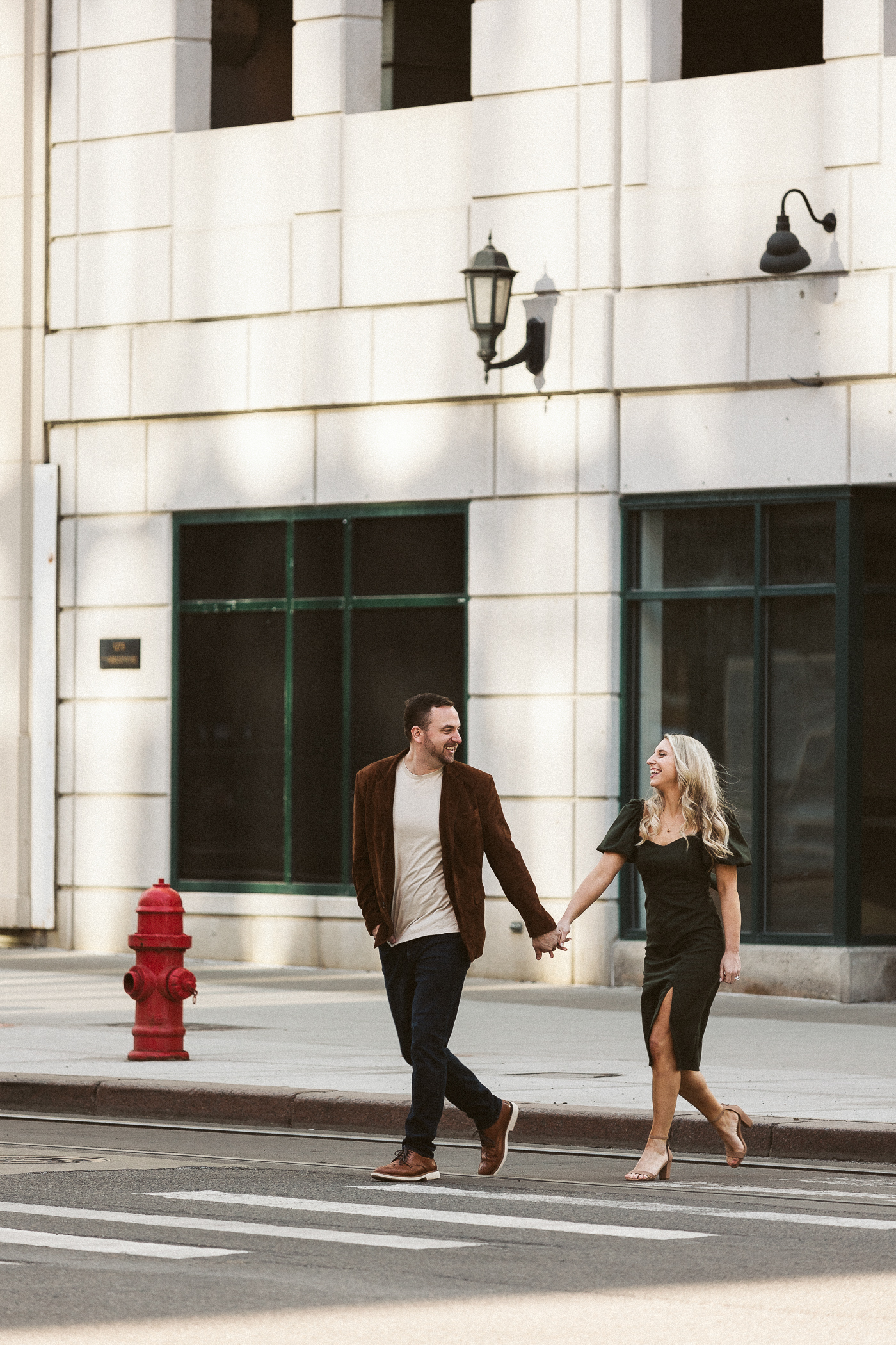 Stacey and Aaron | Detroit Rooftop Engagement - smithandco.photo